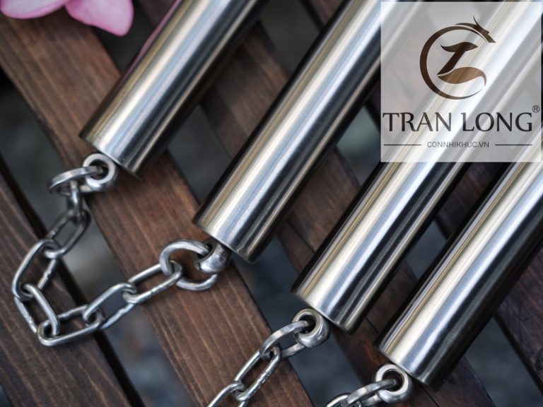 Côn nhị khúc Inox Trung Cấp dùng tập luyện biểu diễn Trần Long